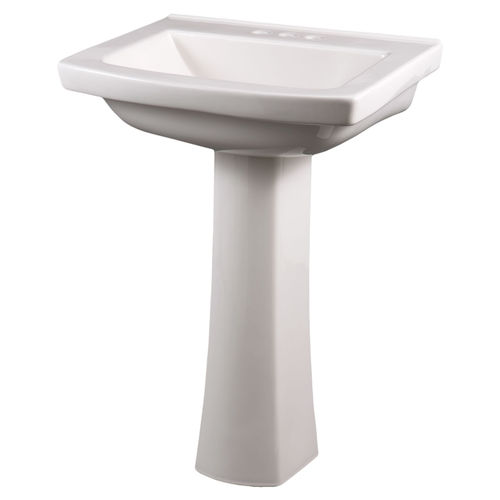 Gerber 22-515 Blaze Standard Pedestal Bathroom Sink, 3-Hole, 4" Centers ...