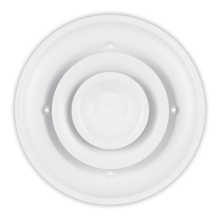 Shoemaker 90 10" White Round Step Down Diffuser | PlumbersStock