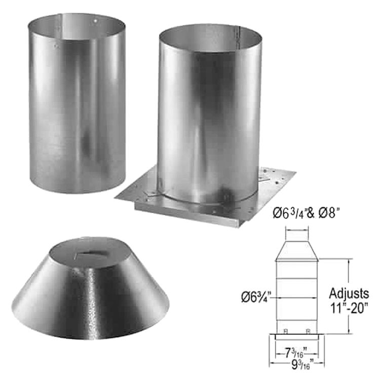M&G DuraVent DirectVent Pro 4x6 Attic Insulation Shield - 46DVA-IS