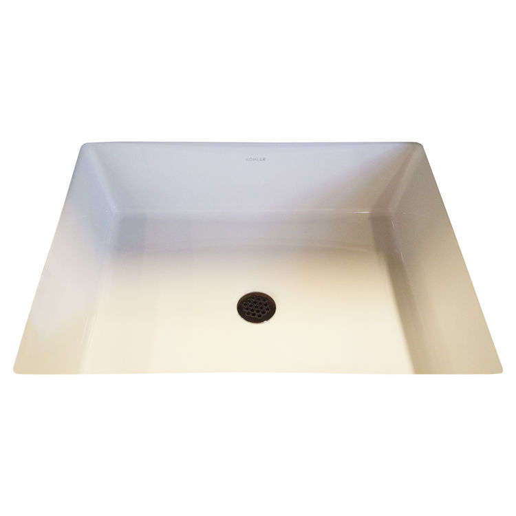 Kohler K 2882 0 Rectangular Under mount Lavatory Sink 17 1 4 X13 White