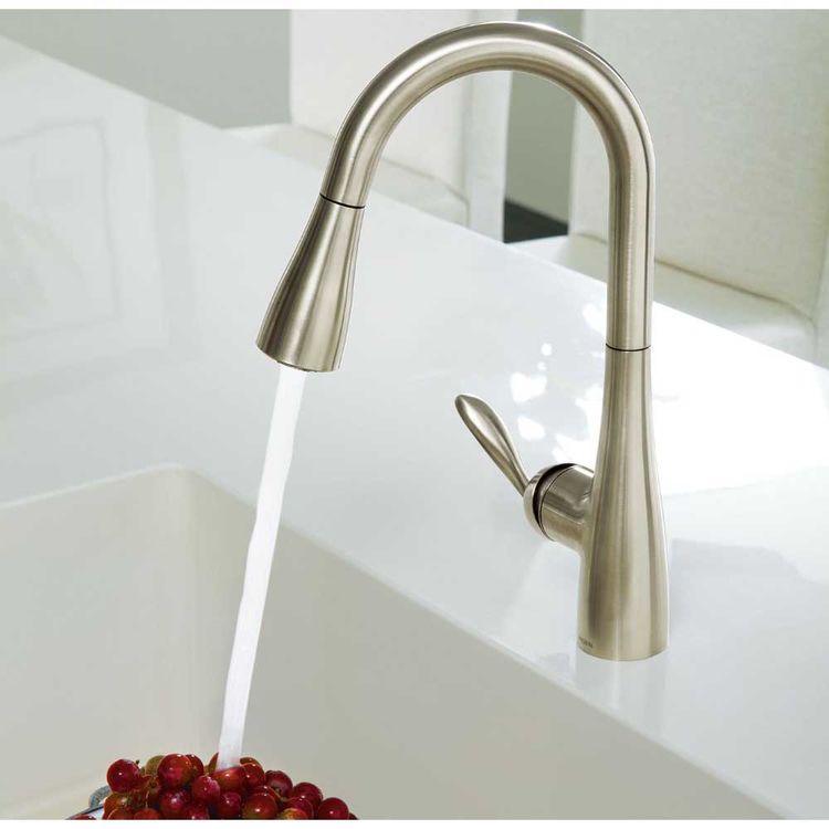 Moen 5995BL Arbor One-Handle High Arc Pulldown Bar Faucet, Matte Black