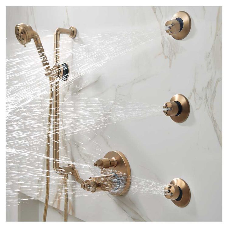 View 8 of Brizo T84613-GL Brizo T84613-GL HydraChoice Luxe Gold Body ...