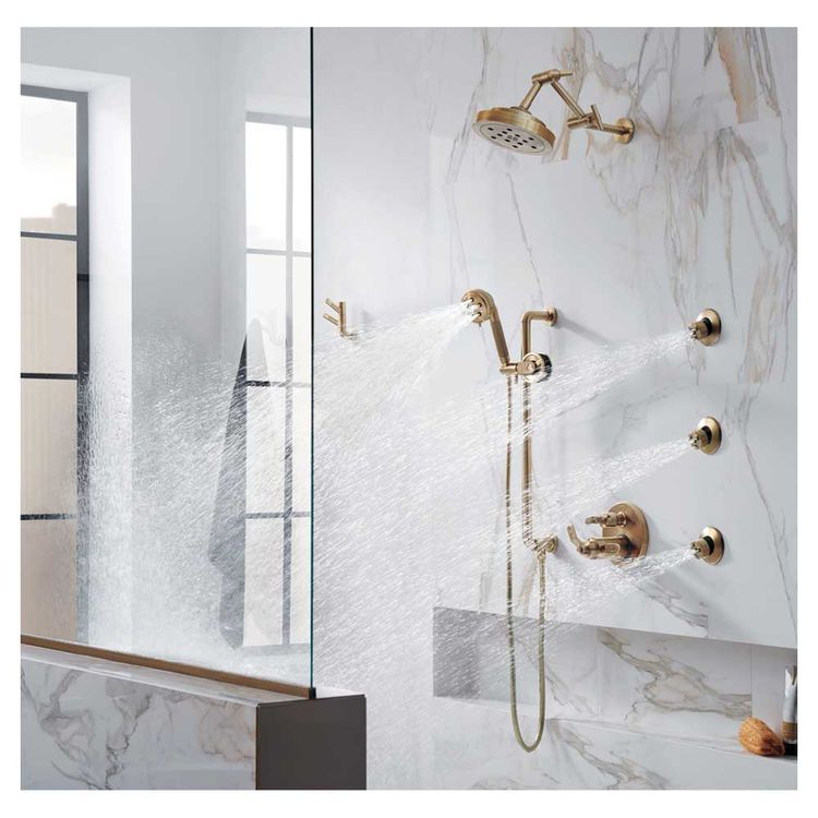 View 5 of Brizo T84613-GL Brizo T84613-GL HydraChoice Luxe Gold Body ...