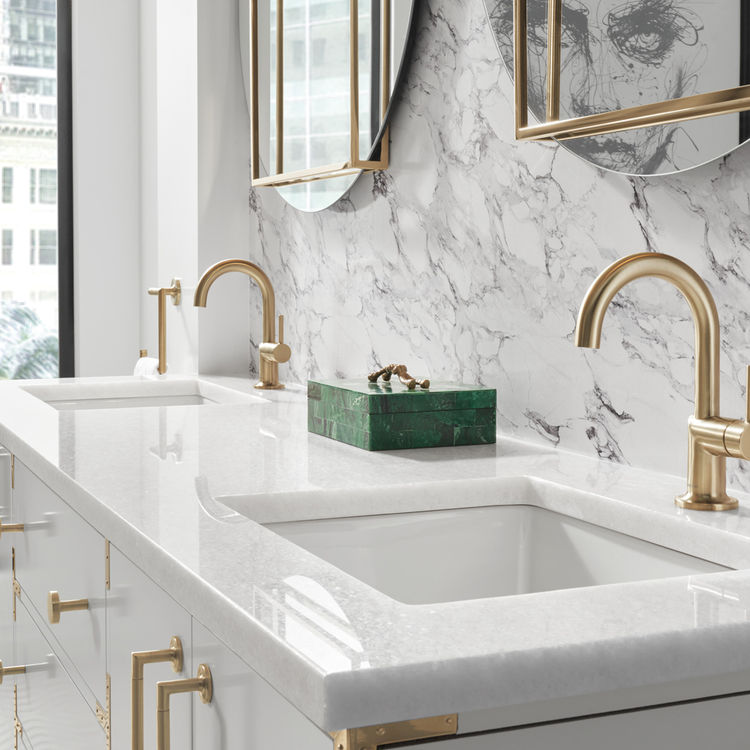 Brizo 65175LF-GL Luxe Gold Single-Handle Lav Faucet | PlumbersStock