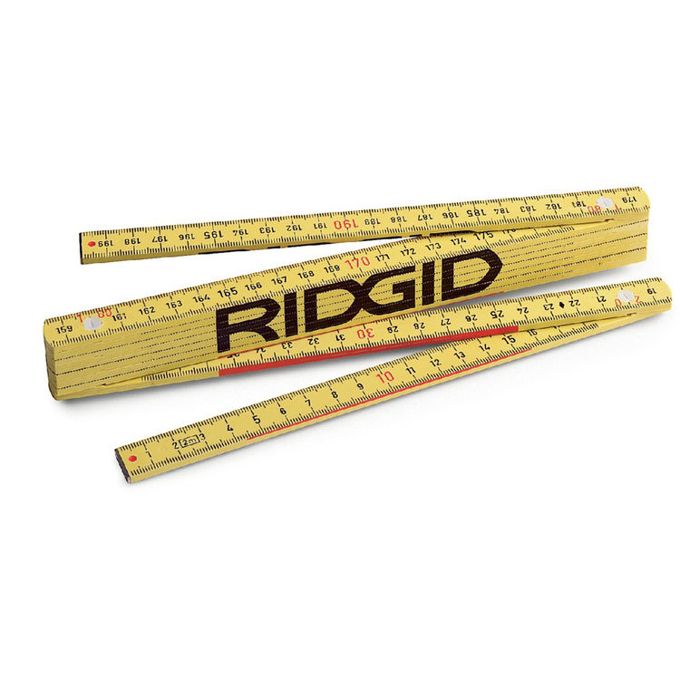 Ridgid 73365 Model 1619 6' Outside Reading Fiberglass Folding Ruler