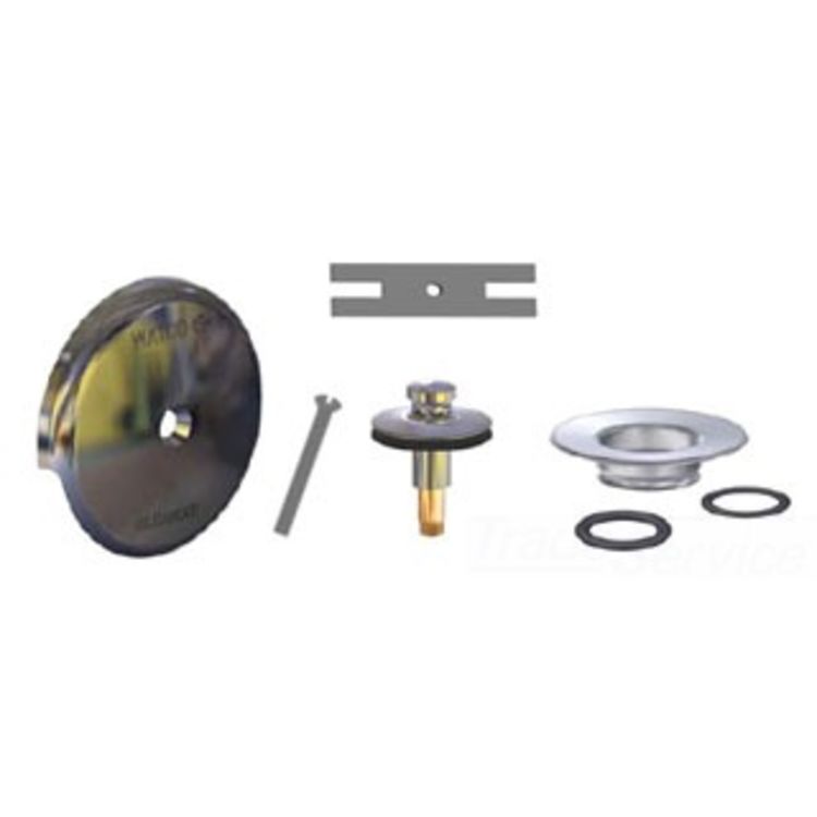 Watco 59290-WI QuickTrim Lift & Turn Wrought Iron Single-Hole Overflow ...