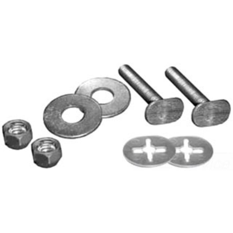 Jones Stephens C02401 1/4" X 2-1/4" Closet Bolts with Tinnerman Nuts